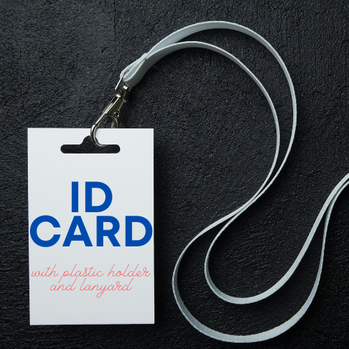 Custom Print ID Card With Plastic Hard Cover and Lanyard | Shopee Malaysia