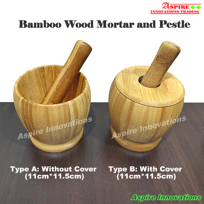 Wooden Mortar and Pestle / Lesung dan Alu Kayu | Shopee Malaysia