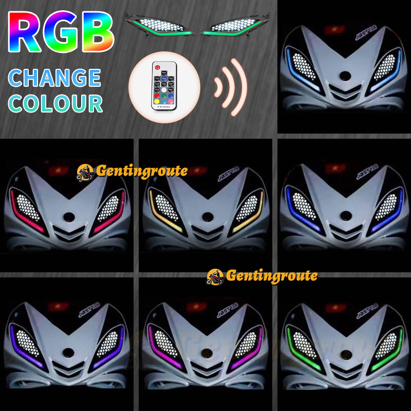 LC135 V1 RGB MATA GABAN LAMPU DADA LC V1 PILOT LAMP SIGNAL LED LAMPU GABAN LAMPU EAGLE EYE RGB ...