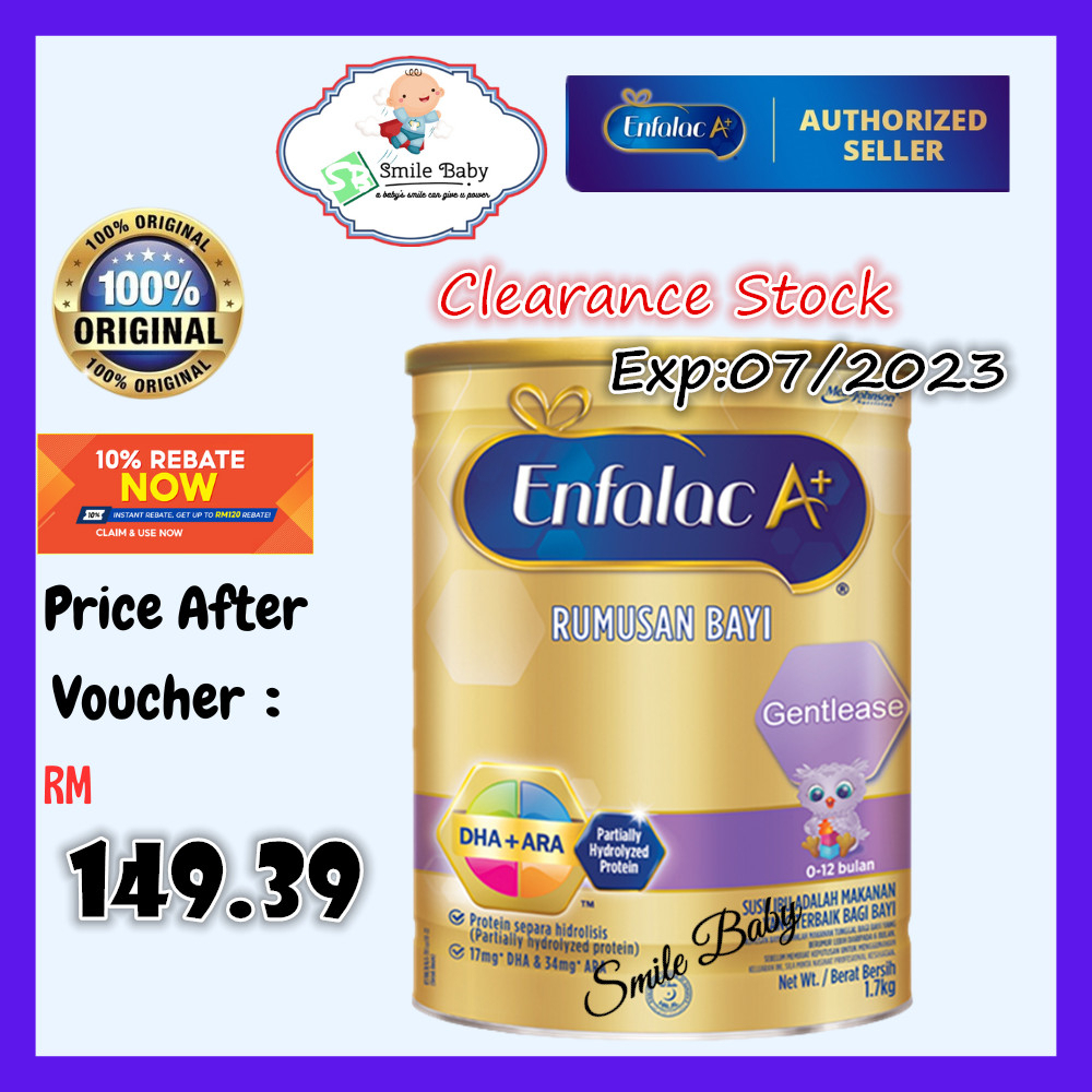 Enfalac A+ Gentlease/Enfalac Baby GE Susu Bayi Milk Formula Powder (1 ...