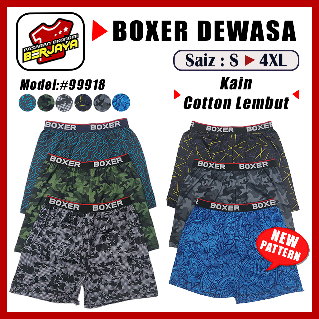 Seluar Dalam Lelaki 99918#/Boxer Lelaki Dewasa/Seluar Pendek Boxer/Men ...