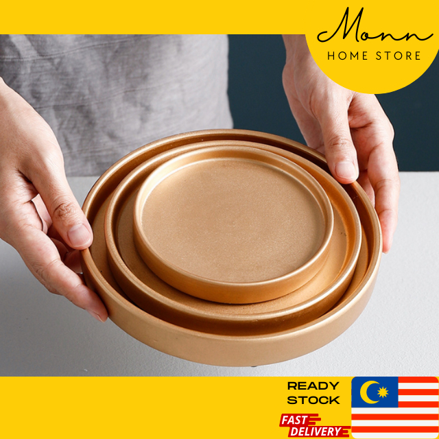 [READY STOCK] MONN European Minimalist Ceramic Tray for Pots | Lapik ...