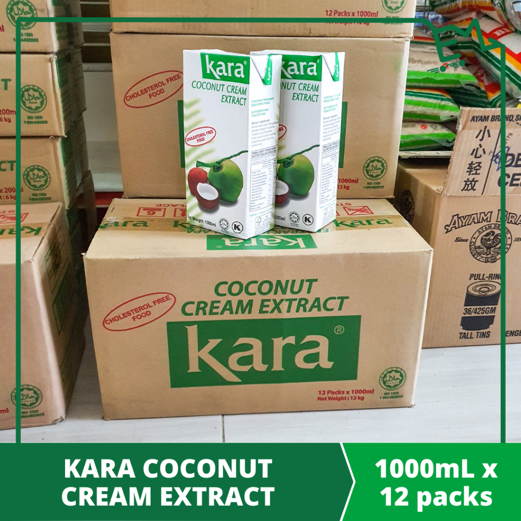 [1 Ctn] KARA Coconut Cream Extract | Ekstrak Krim Kelapa 1000ml x 12 ...