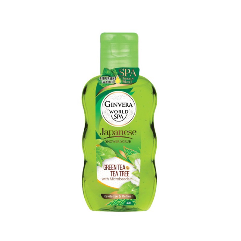 Ginvera World Spa Japanese Shower Scrub - Green Tea & Tea Tree (45ml ...