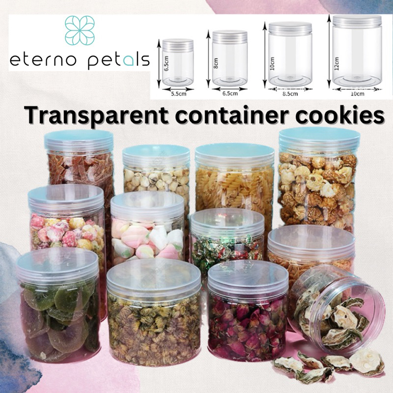 Food Grade PET plastic cookies container / Container Jar | Shopee Malaysia