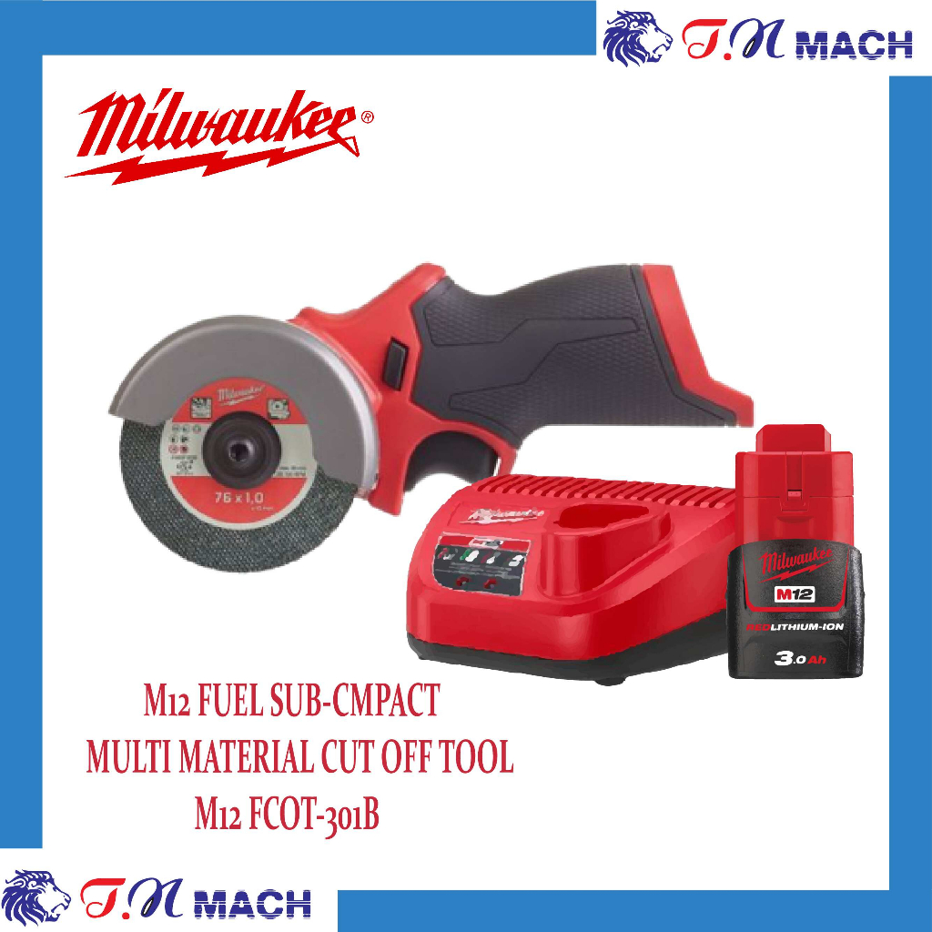 MILWAUKEE M12 FUEL SUB-COMPACT MULTI MATERIAL CUT-OFF TOOL M12 FCOT ...