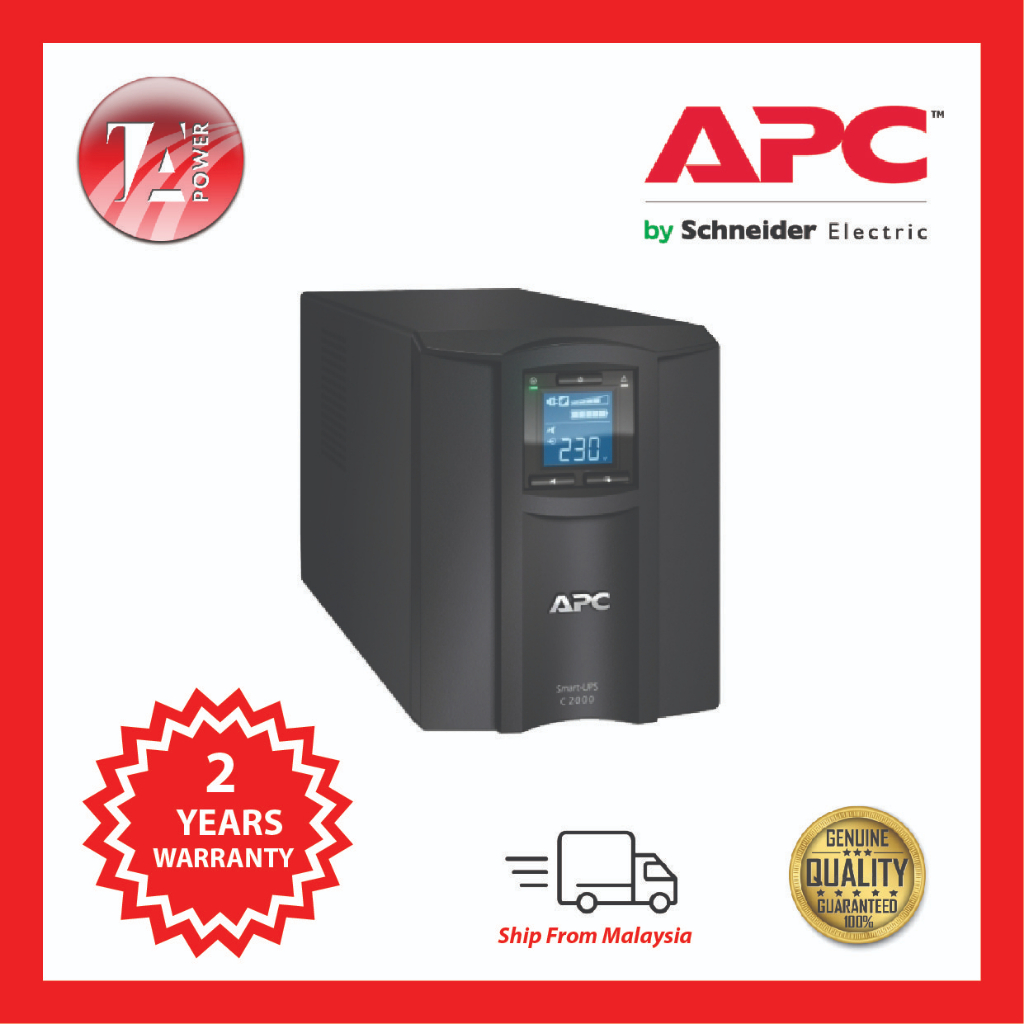 [PRE ORDER] APC Smart-UPS C 2000VA LCD 230V (SMC2000I) | Shopee Malaysia