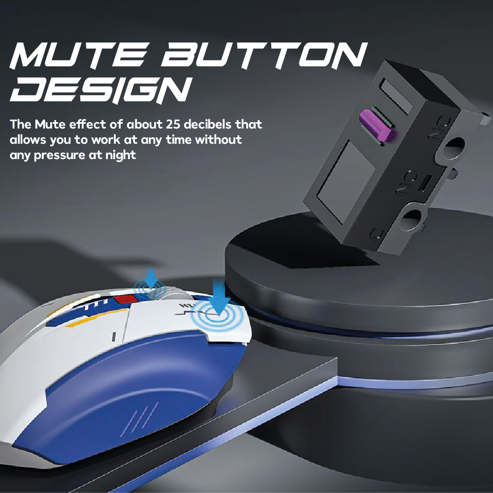 Wireless Gaming Mouse Inphic F9 Rechargeable Mouse Wireless Ergonomic ...