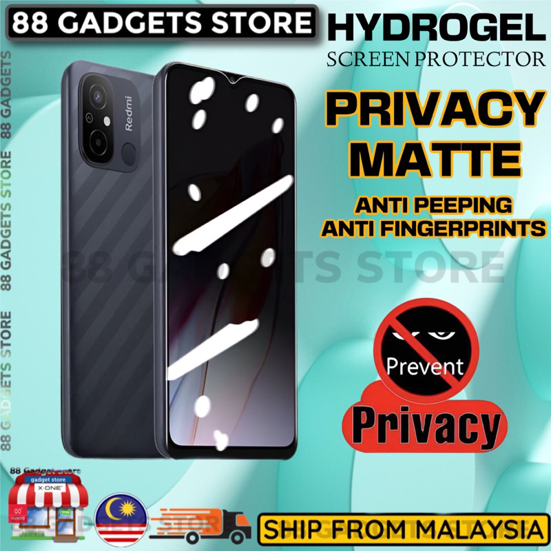 Hydrogel Privacy Screen Protector for Xiaomi Redmi 15C 4G / 15 5G / 14C ...