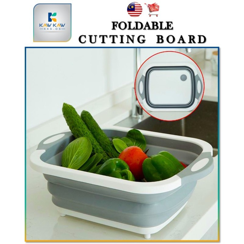 𝐊𝐊𝐒 𝐂𝐨𝐥𝐥𝐚𝐩𝐬𝐢𝐛𝐥𝐞 𝟑 𝐈𝐧 𝟏 𝐂𝐮𝐭𝐭𝐢𝐧𝐠 𝐁𝐨𝐚𝐫𝐝 🚚 Food Fruit Vegetable Basin ...