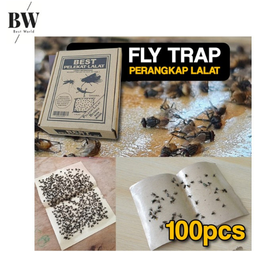 BEST PELEKAT LALAT Fly Catcher Glue Paper (1pack /10pcs) | Shopee Malaysia
