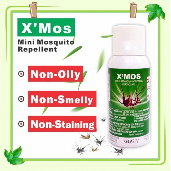 Expiry : 20 Jan 2025 X'mos Mosquito Repellent (50g/83ml bottle ...