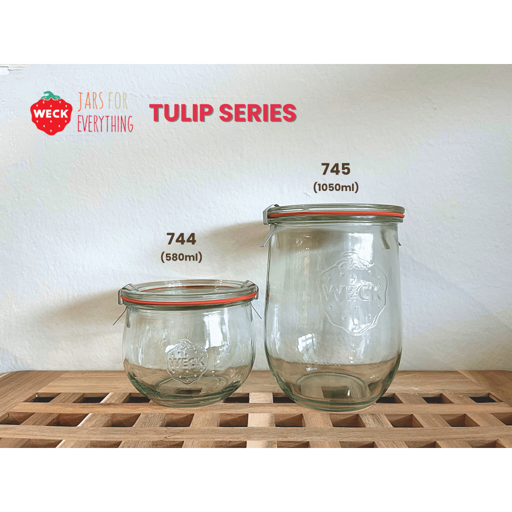 Weck Jar Glass Lid - Tulip Series (744 / 745 / 746) | Shopee Malaysia