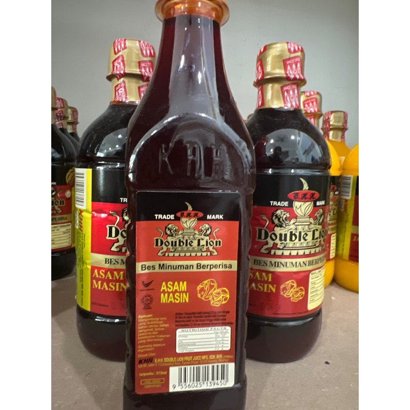 DOUBLE LION Kordial Air Pati KELADI & STRAWBERRI Bes Minuman Berperisa ...