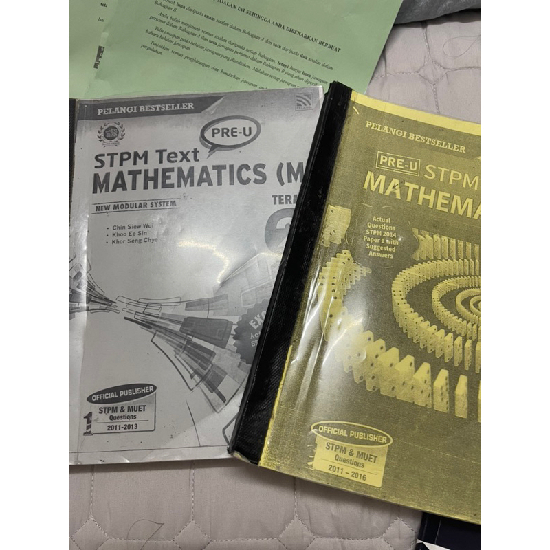 MATH M Textbook Form 6 STPM SEM3 Pelangi | Shopee Malaysia