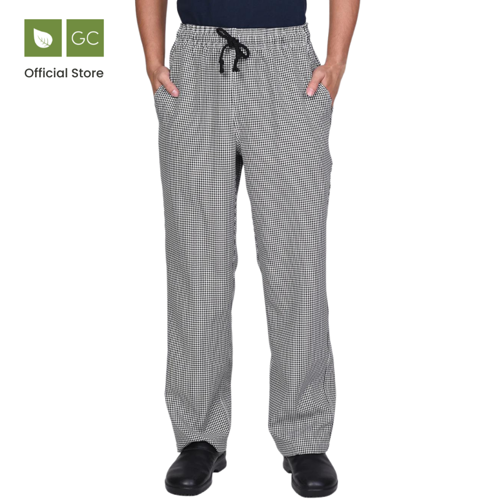 Checkered Chef Pants, Elastic Waistband | Shopee Malaysia