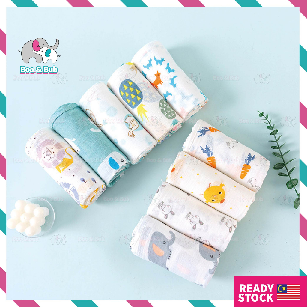 Newborn Baby Muslin Swaddle wrap Infant Soft Cloth Nursing Towel ...