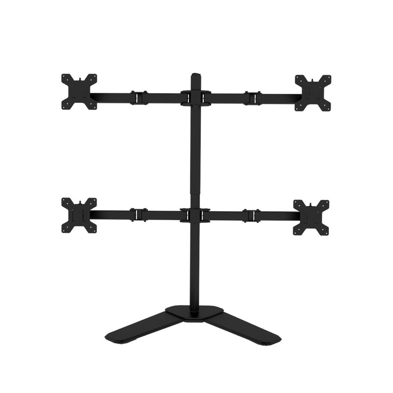14-27" inches Quad 4 Arms Desk Table Stand Computer Monitor LCD TV ...