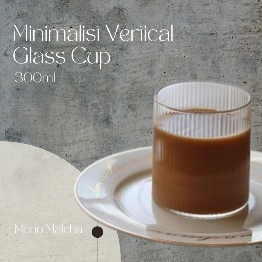 Mõno Matcha Japanese minimalist creative ins vertical transparent glass ...