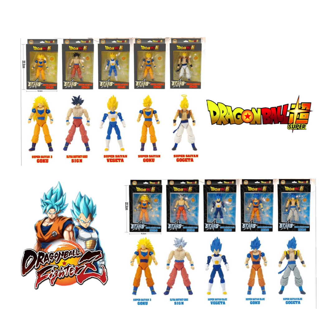 OEM Super Saiyan Dragon Ball Hero Stars Goku Vegeta Gogeta Anime Action ...