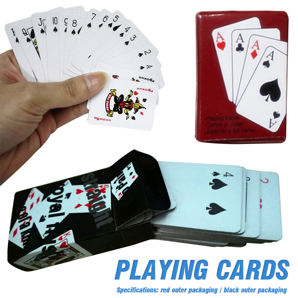 Super Small Cute Mini Poker Playing Cards Games Kad Daun Terup (Local ...