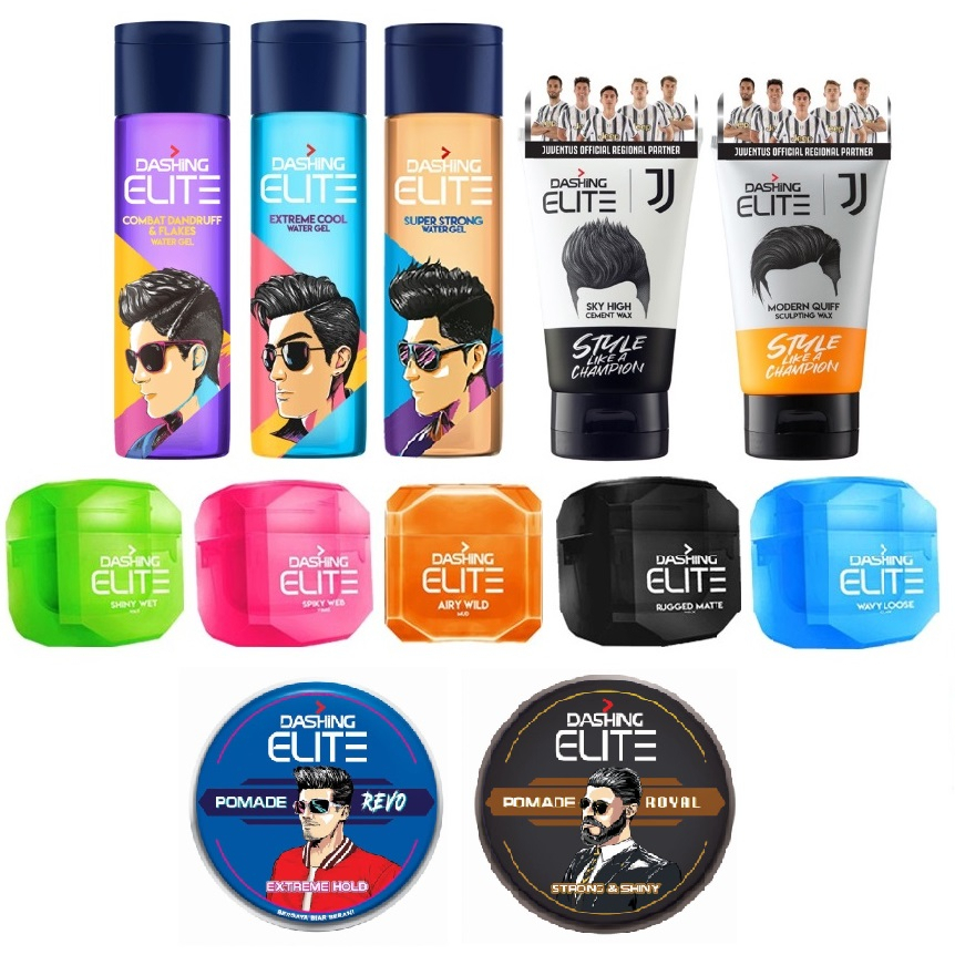 Dashing Elite Hair Wax Shiny Wet / Spiky Web / Pompadour Long Lasting ...