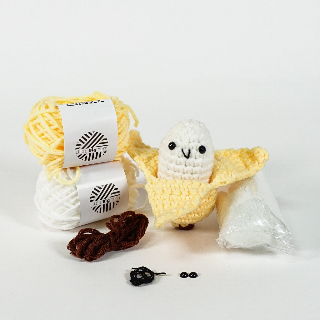 Crochet Amigurumi Fruit Kit Apple Banana Lemon Buah Buahan Set Kait ...