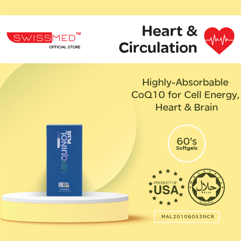 SWISSMED™ Highly-Absorbable UBQuinol Plus (60's) | Shopee Malaysia