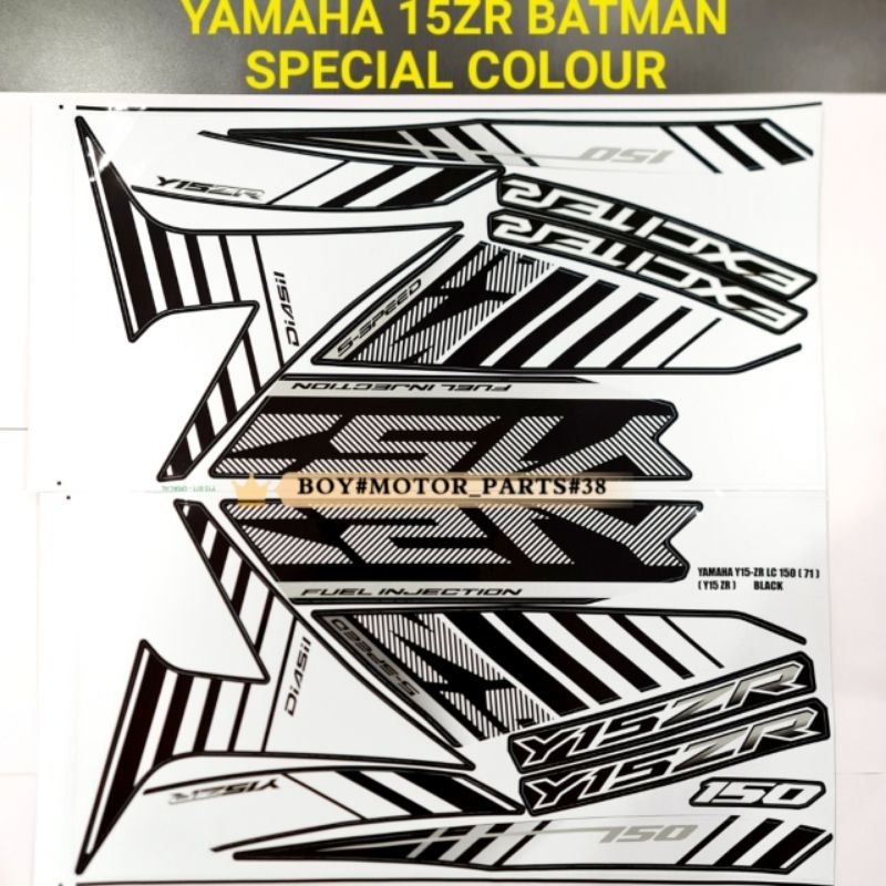 YAMAHA Y15 Y15ZR EXCITER BATMAN BODY STICKER SPECIAL COLOUR ( READY ...