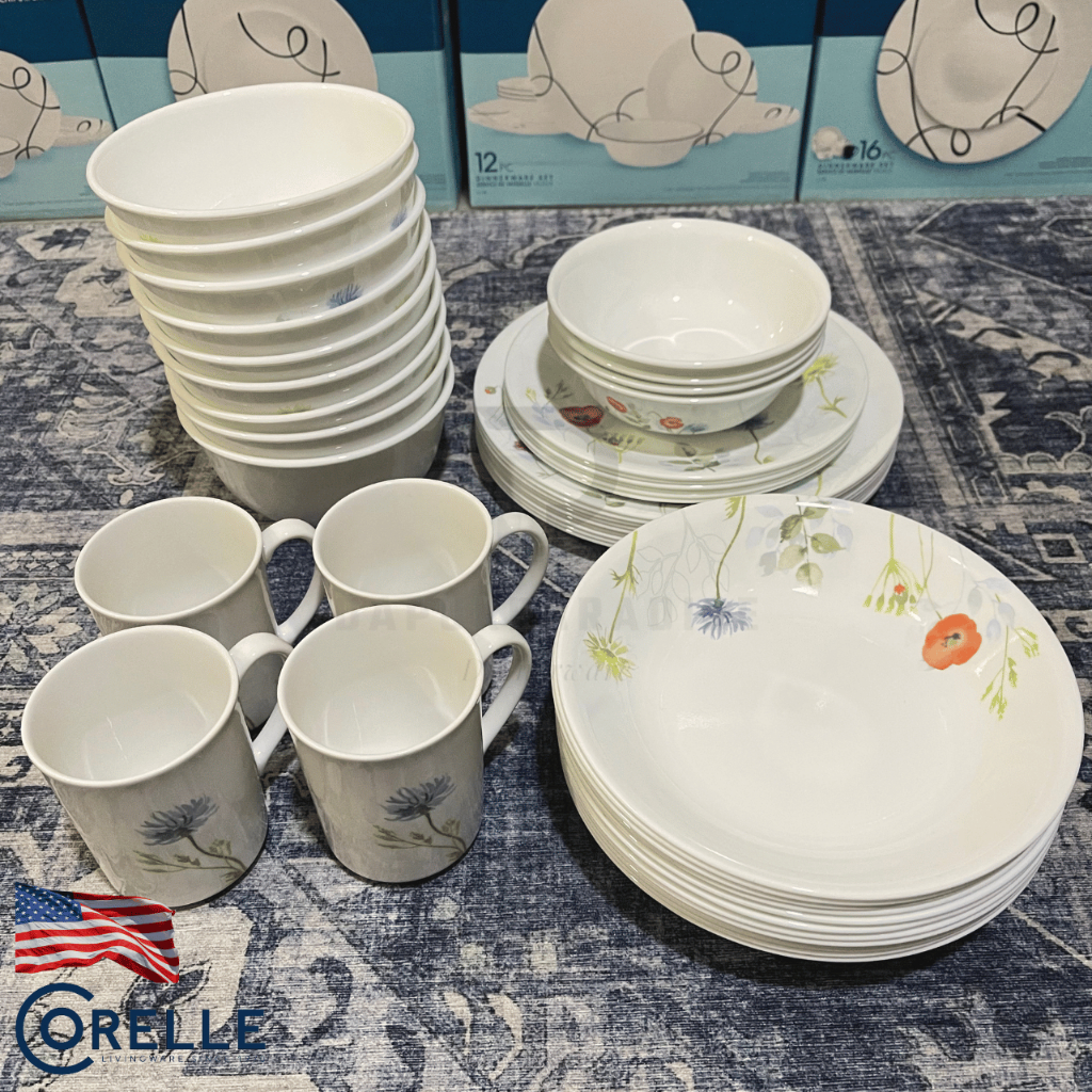 Original USA Corelle Daisy Field Loose Item(Soup Plate 21cm/Divided ...