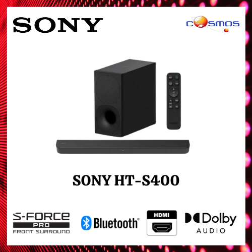 Sony S400 2.1ch 330W Soundbar with Wireless Subwoofer HT-S400 HTS400 ...