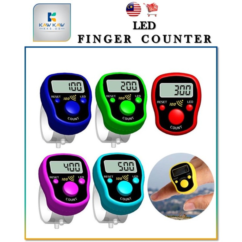 𝐊𝐊𝐒 𝐃𝐢𝐠𝐢𝐭𝐚𝐥 𝐋𝐄𝐃 𝐅𝐢𝐧𝐠𝐞𝐫 𝐂𝐨𝐮𝐧𝐭𝐞𝐫 🚚 Electronic Handheld Tally Counter Clicker With 5 Digit Stitch