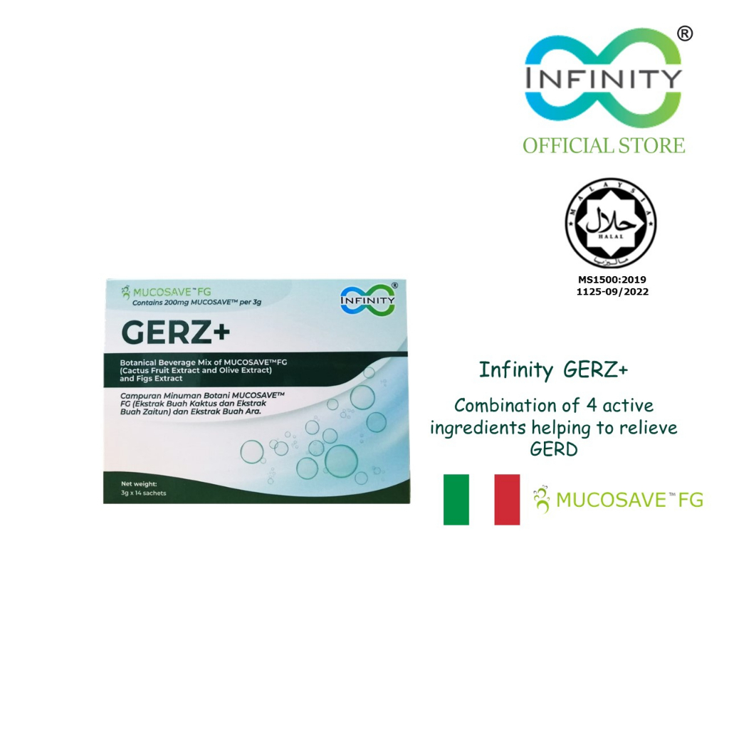 Infinity GERZ+ (14 sachets) [Italy, Mucosave, Figs Extract, Fenugreek ...