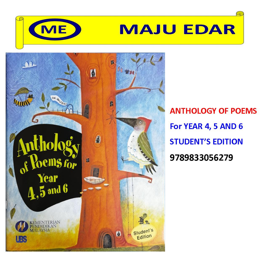 ANTHOLOGY OF POEMS FOR YEAR 4, 5 AND 6 (STUDENT'S EDITION) | Shopee ...