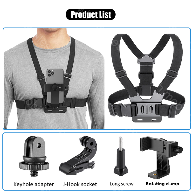 Mobile Phone Chest Strap Chest Phone Holder Harness Strap Cell Phone go ...