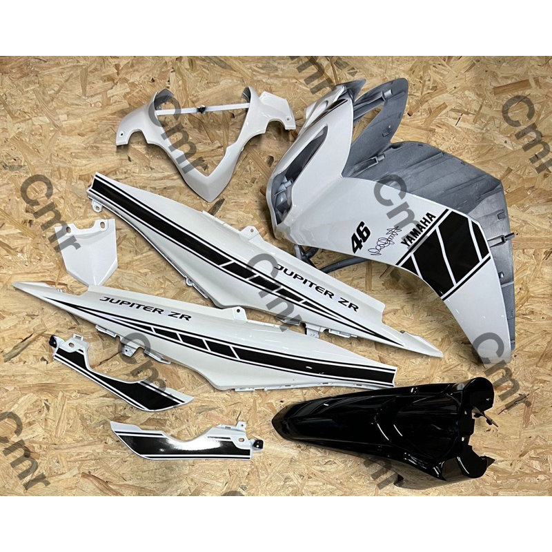 HLD Cover Set Lagenda 115 Fi White Jupiter ZR Cover White Sticker Black ...