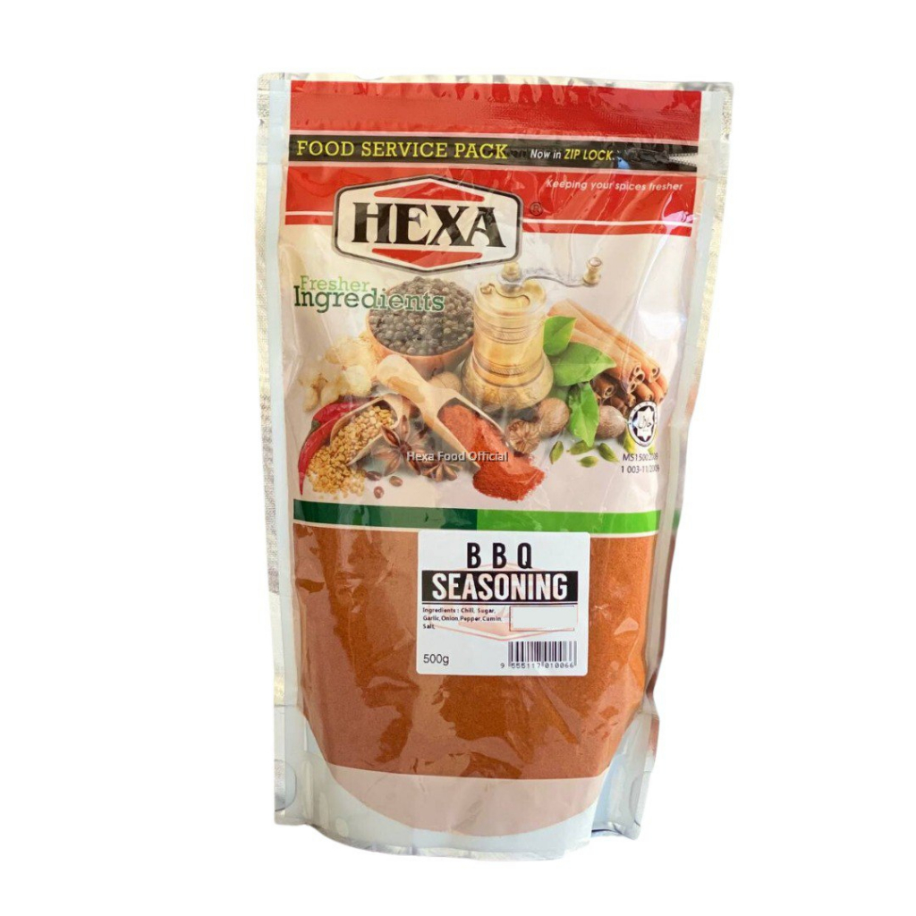 HEXA HALAL BBQ Seasoning Powder 500gm Bahan Perasa BBQ Food Service ...