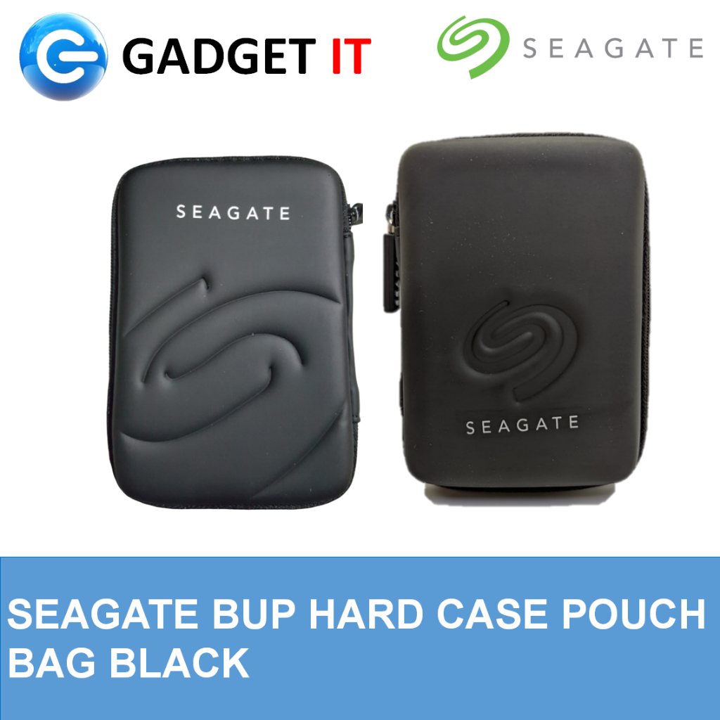 SEAGATE PREMIUM BUP HARD CASE POUCH BAG BLACK (SUITABLE FOR 1TB / 2TB ...