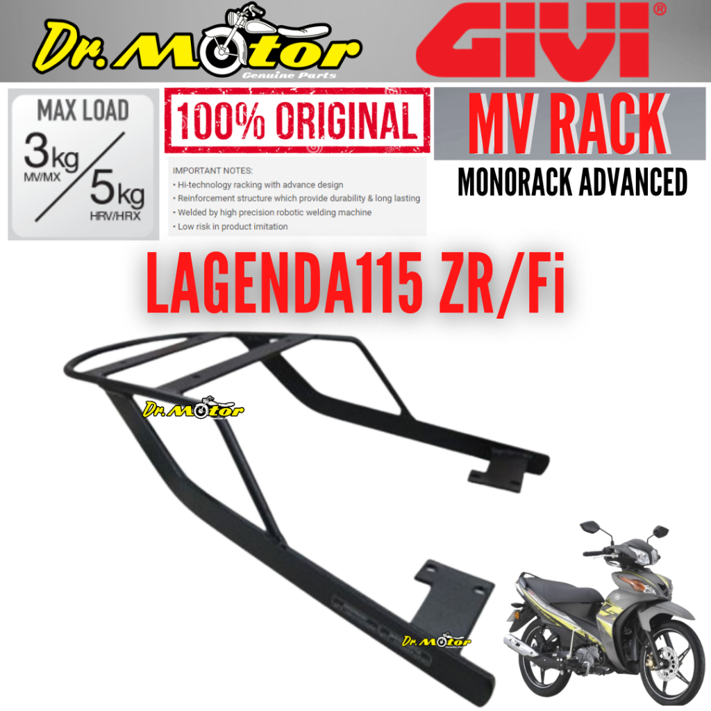 LAGENDA115 ZR Fi LAGENDA 115 Z GIVI MV MONORACK ADVANCE MONO RACK ...