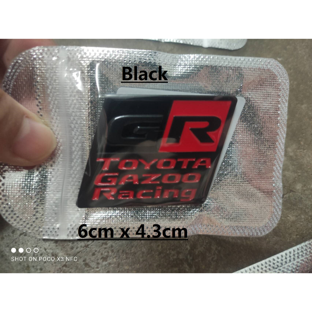 GR GAZOO Racing 3D Aluminium Emblems Car Body Deccoration Sticker For ...