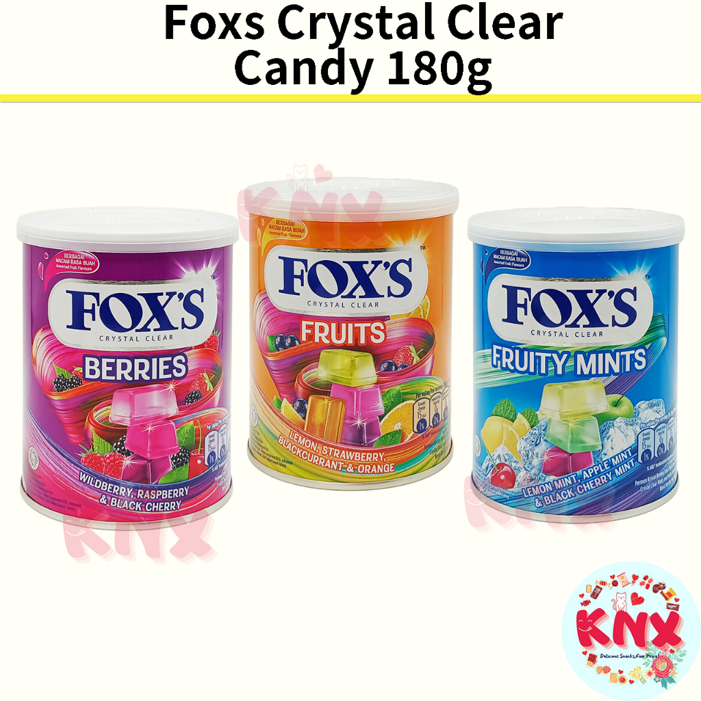 Fox's Foxs Crystal Clear Candy 180g (Fruit, Mint, Berries) | Shopee Malaysia