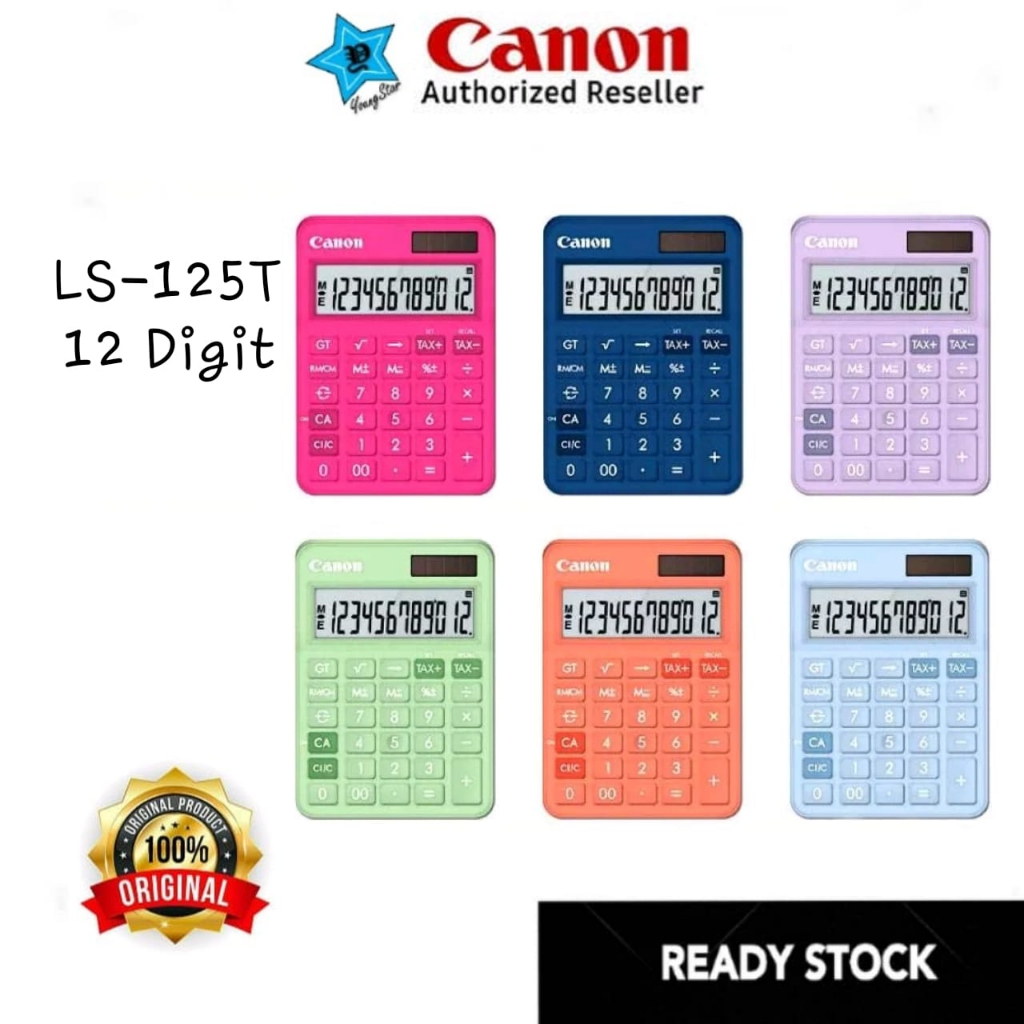 ORIGINAL Canon 12 digit desktop calculator LS-125T (Canon Authorized ...