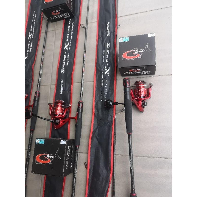 GTECH FASCINATION 1SET COMBO HASAMU SHORE X JIGGING ROD | Shopee Malaysia