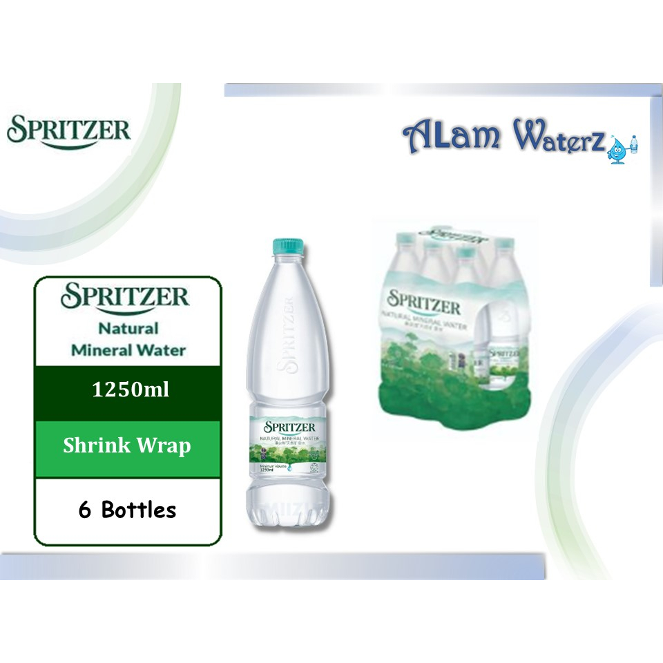 Spritzer Natural Mineral Water 1250ml x 6 (in Shrink Wrap) | Shopee Malaysia
