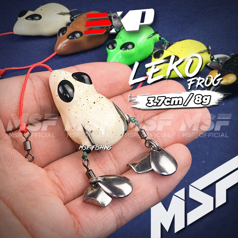 [MSF] EXP Leko Frog Thailand | 3.8cm / 8g | Katak Getah Casting 4 Blade Topa ET Frog Umpan ...