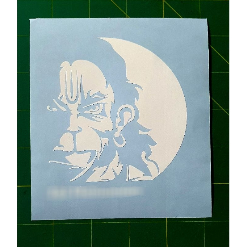 GOD HANUMAN STICKER, VERSION 1,STICKER KERETA,STICKER CERMIN,STICKER ...
