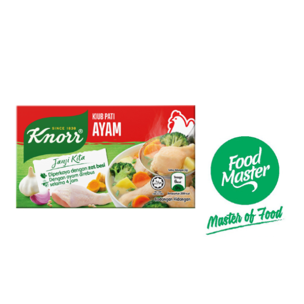 KNORR Ayam Stock Cube @ 10g x 6 Cubes ( Free Premium Packing ) | Shopee ...