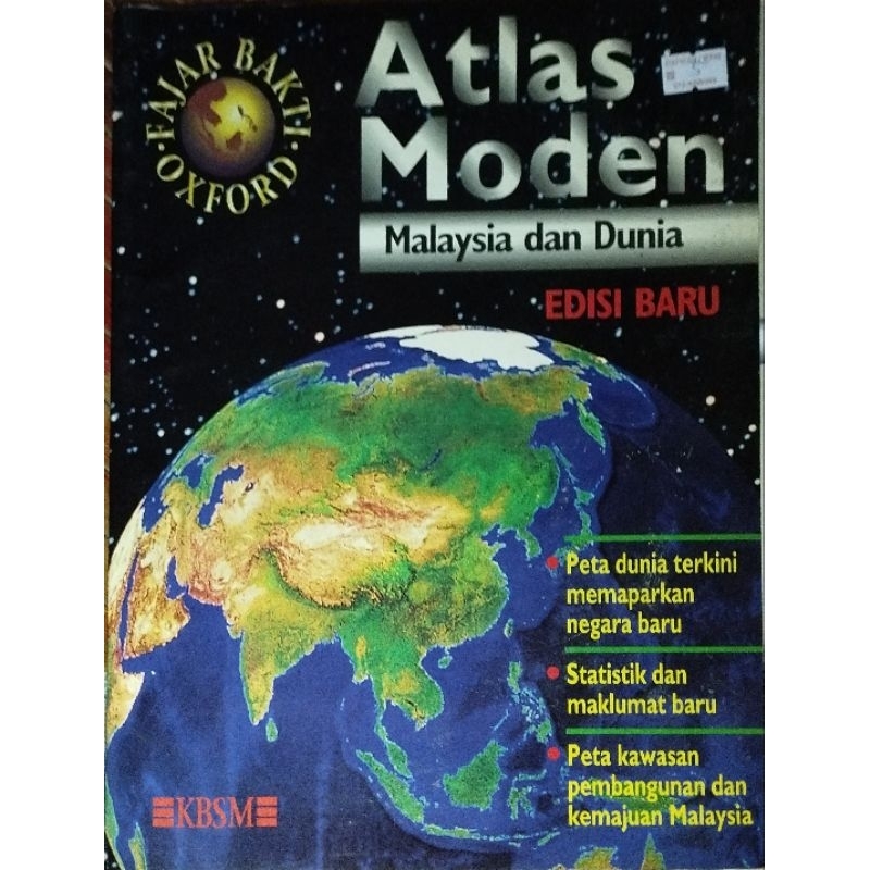 Atlas modern Malaysia Dan dunia | Shopee Malaysia