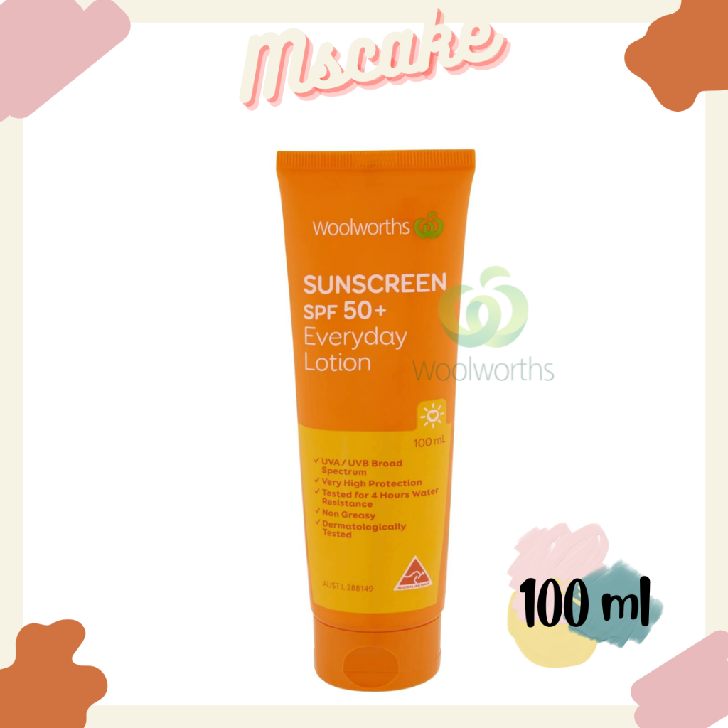 Woolworths Everyday Sunscreen Lotion SPF 50+ 100ml 1L | Shopee Malaysia