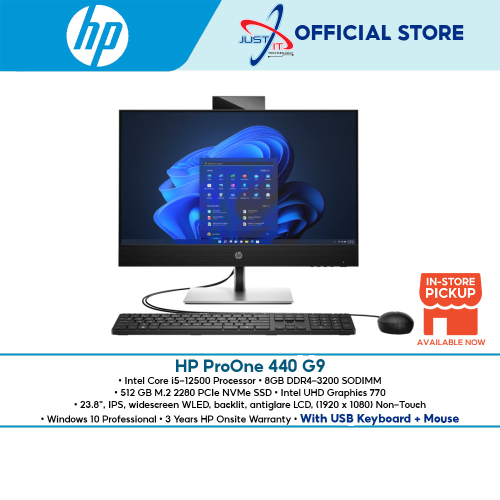 HP ProOne 440 G9 23.8" FHD All-IN-ONE DESKTOP PC ( I5-12500 8GD4 512SSD ...